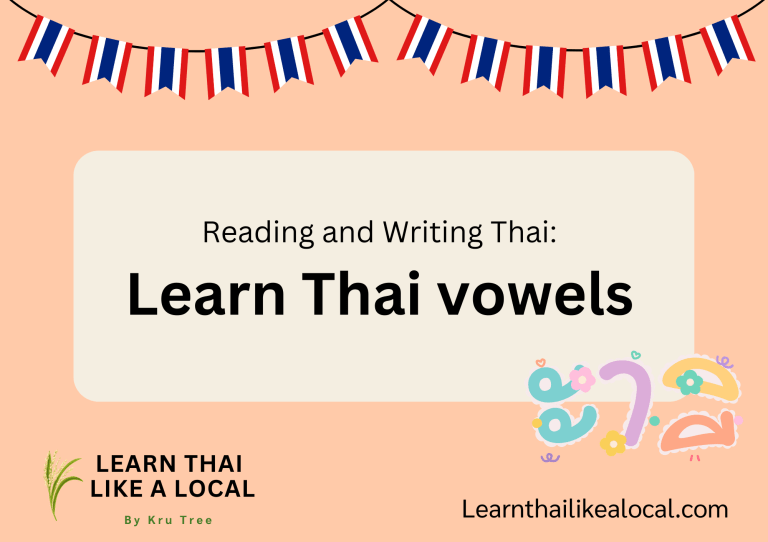 Learn Thai vowels – Learn Thai Like a Local